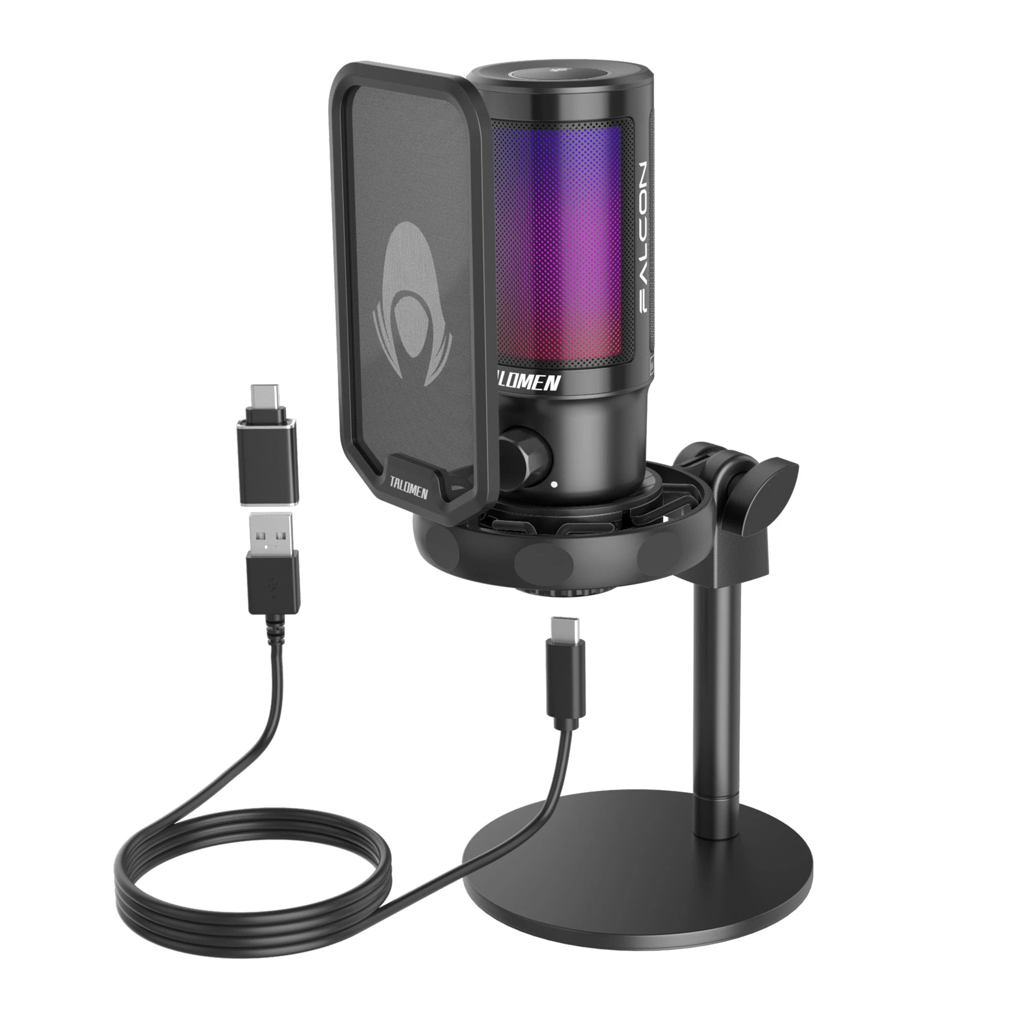 Talomen Falcon | RGB Gaming Microphone